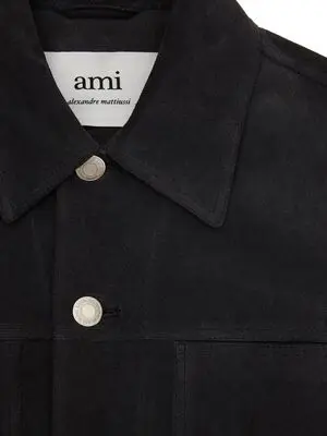 AMI Paris Button-up Suede Jacket