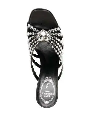 Rene Caovilla 90mm Crystal-embellished Sandals