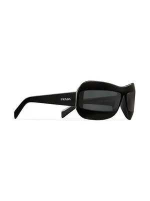 Prada Runway Rectangle-frame Sunglasses