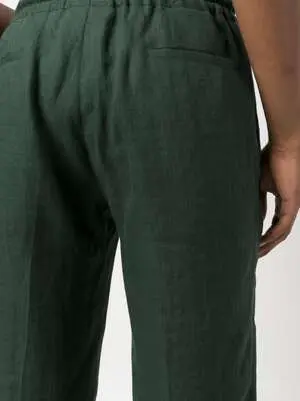Kiton Linen Bermuda Shorts - Green