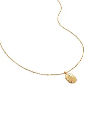 Monica Vinader Mini Locket Adjustable Necklace - Gold