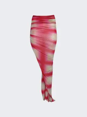 Rick Owens Edfu Skirt - Fuchsia Plaid