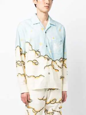 Amiri Sunscape-print Cotton Shirt