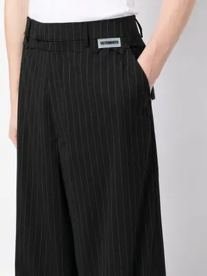 Vetements Pinstripe Wide-leg Trousers