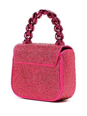 Versace La Medusa Crystal-embellished Mini Bag