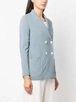 CIRCOLO 1901 Double-breasted Textured Blazer - 546so Riverside