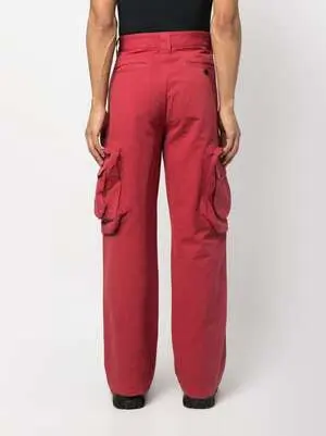 Heron Preston Logo-patch Cargo Trousers - Red
