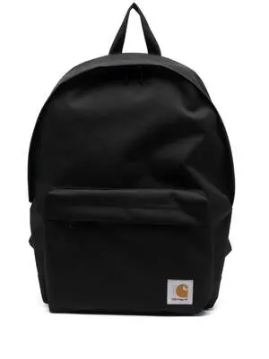 Carhartt Work In Progress Zip-fastening Backpack With Logo Patch - Black
