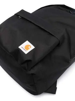 Carhartt Work In Progress Zip-fastening Backpack With Logo Patch - Black