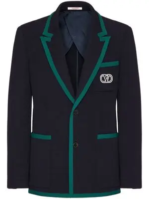Valentino Garavani Vlogo Signature Single-breasted Blazer