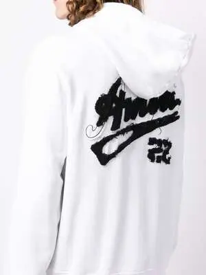 Amiri Embroidered-logo Cotton Hoodie
