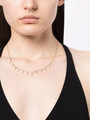 SUZANNE KALAN 18kt Yellow Diamond Cascade Necklace - Gold