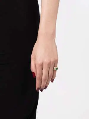 Jacquie Aiche 14kt Yellow Emerald And Diamond Ring