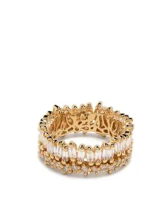 SUZANNE KALAN 18kt Yellow Diamond Eternity Ring - Gold