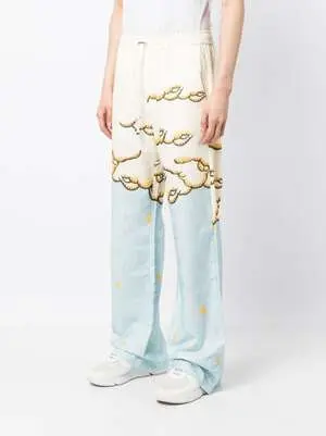 Amiri Sunscape-print Flared Trousers