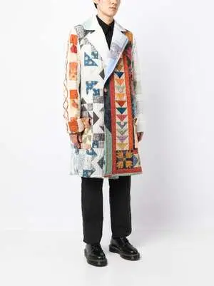 BETHANY WILLIAMS Double-breasted Patchwork Coat