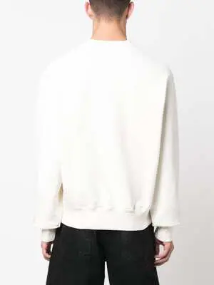 Heron Preston Cotton Sweatshirt With Flocked Logo