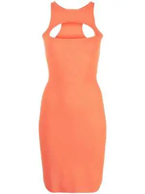 Dsquared2 Cut-out Knitted Dress - Orange