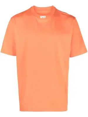 HERON PRESTON Logo-embroidered Cotton T-shirt