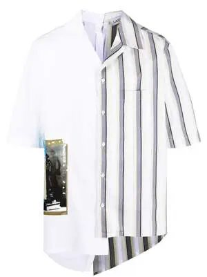 LANVIN Asymmetric Patchwork Shirt