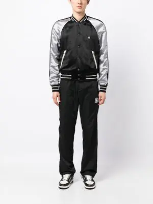 Amiri Logo Print Straight-leg Trousers