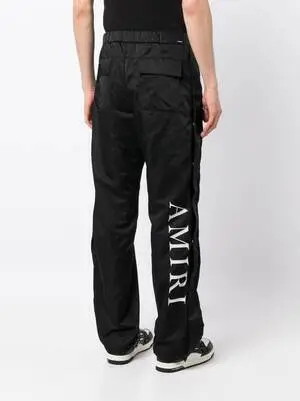 Amiri Logo Print Straight-leg Trousers