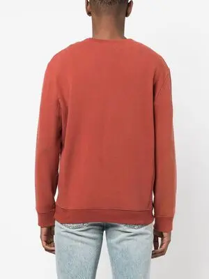 Saint Laurent Embroidered Logo Cotton Sweatshirt