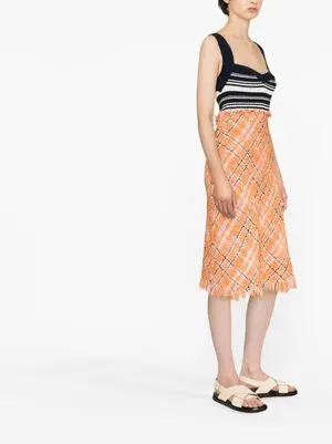 Marni Tweed-skirt Knitted Dress