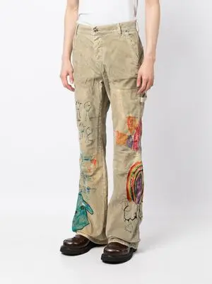 Off-White Cartoon Flared Carpenter Pants