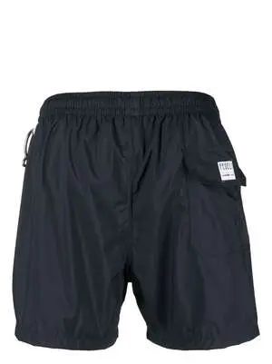 Fedeli Logo-patch Swim Shorts - Blue