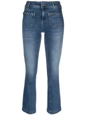 Liu Jo Bootcut Cropped Jeans