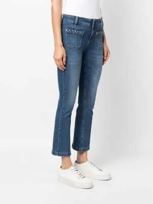 Liu Jo Bootcut Cropped Jeans