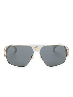 Versace Pilot-frame Sunglasses - Gold