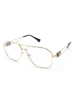 Versace Medusa Head Pilot-frame Glasses