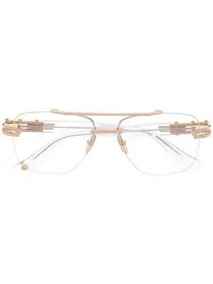 Dita Square Frame Glasses - Gold