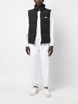 Gcds Tapered-leg Drawstring Trousers - White