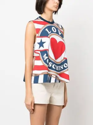 Moschino Heart Logo-print Tank Top