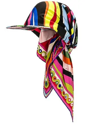 Emilio Pucci Silk Twill Hat In Black