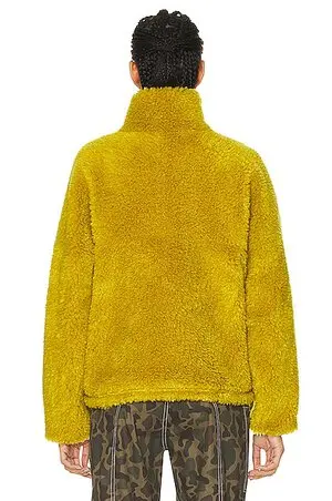 Sandy Liang Tim Fleece Jacket In Olive