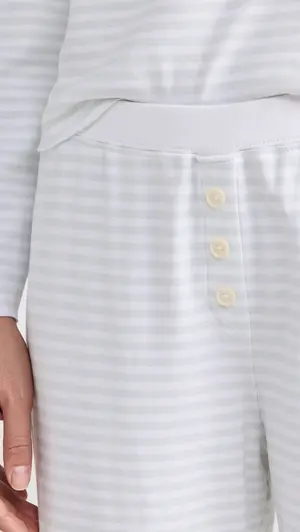 Morgan Lane Ellie Pajama Set - Sky Stripe