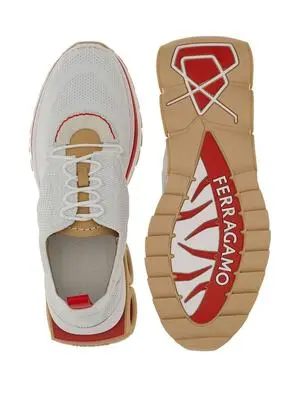 FERRAGAMO Gancini-plaque Low-top Sneakers - White