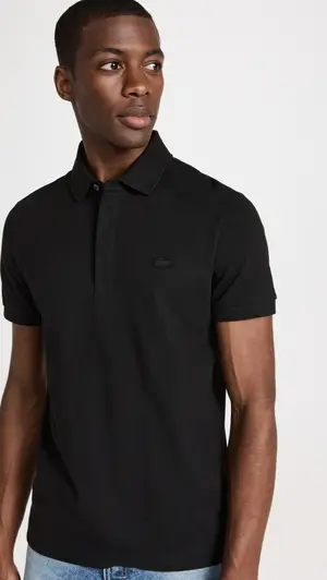 Lacoste Stretch Cotton Paris Polo - Noir