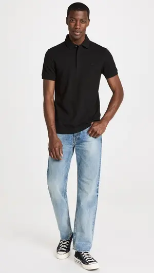 Lacoste Stretch Cotton Paris Polo - Noir