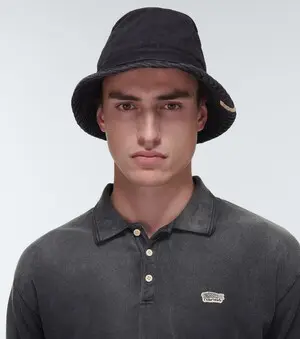 Visvim Buckley Cotton Bucket Hat In Blue - 40% Off | Editorialist