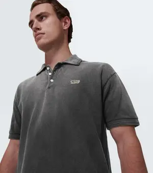 Visvim Jumbo Weller Cotton Polo Shirt In Black - 30% Off