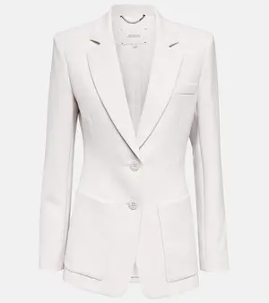 Dorothee Schumacher Single-breasted Wool-blend Blazer - White