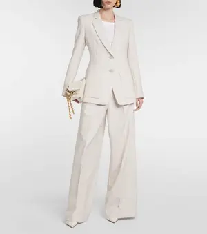 Dorothee Schumacher Single-breasted Wool-blend Blazer - White