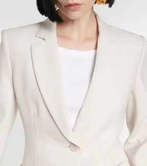 Dorothee Schumacher Single-breasted Wool-blend Blazer - White