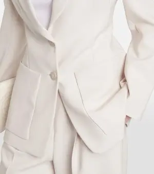 Dorothee Schumacher Single-breasted Wool-blend Blazer - White