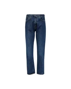 TOTEME Twisted Seam Straight Leg Jeans - Blue